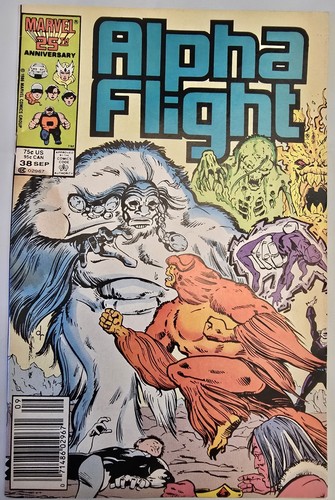 Alpha Flight Volume 1, Issue #38, Newsstand Comic Book (Marvel 1986) 4. ...