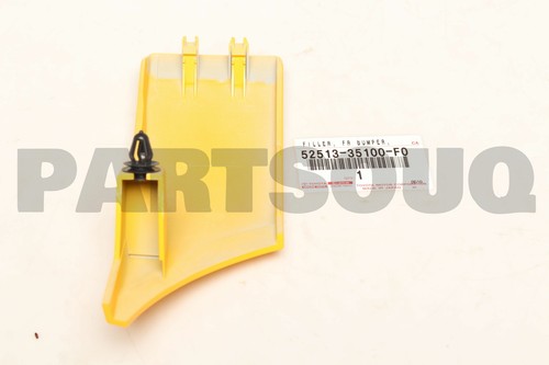 5251335100F0 Genuine Toyota FILLER, FRONT BUMPER, LH 52513-35100-F0 | eBay