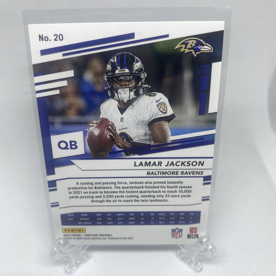 2022 Panini Prestige LAMAR JACKSON Xtra Points Diamond Parallel Card ...