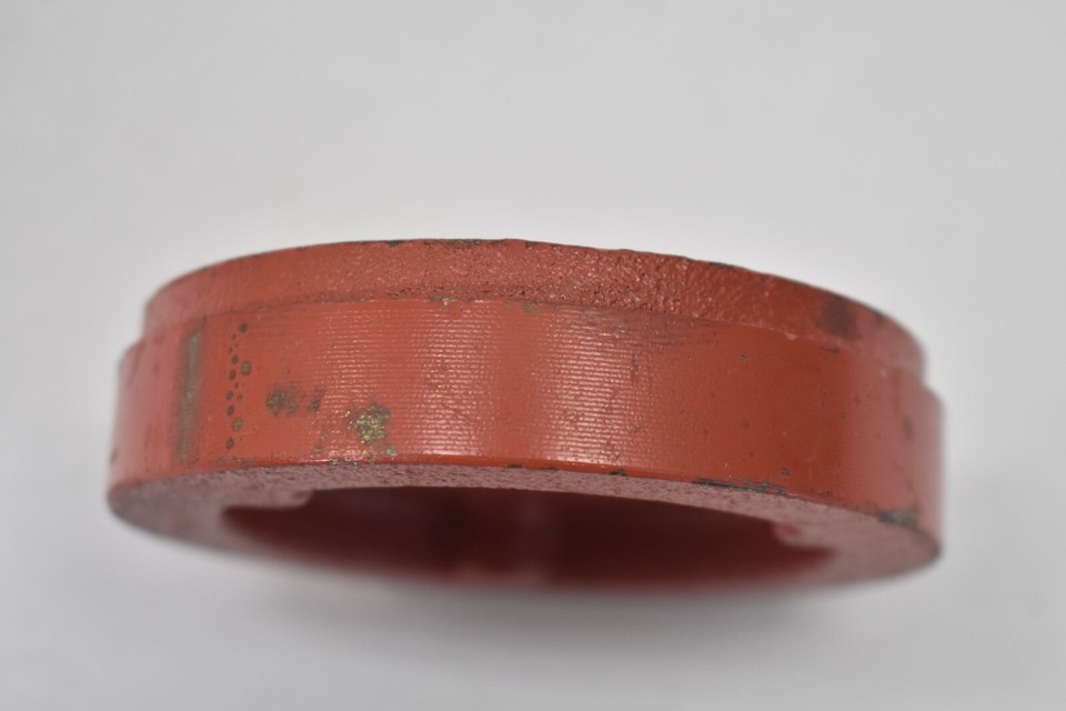 Victaulic 3-1/2" IPS Pipe Fitting Cap Grooved Ductile Iron Red No. 60 ...