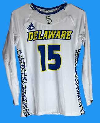 New Adidas Delaware Blue Hens Lacrosse Jersey #15 Women's M Blue #AD23w ...