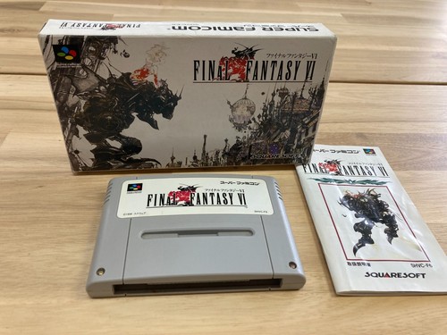 Nintendo Super Famicom SFC Final Fantasy VI avec boite et notice FF6 ...