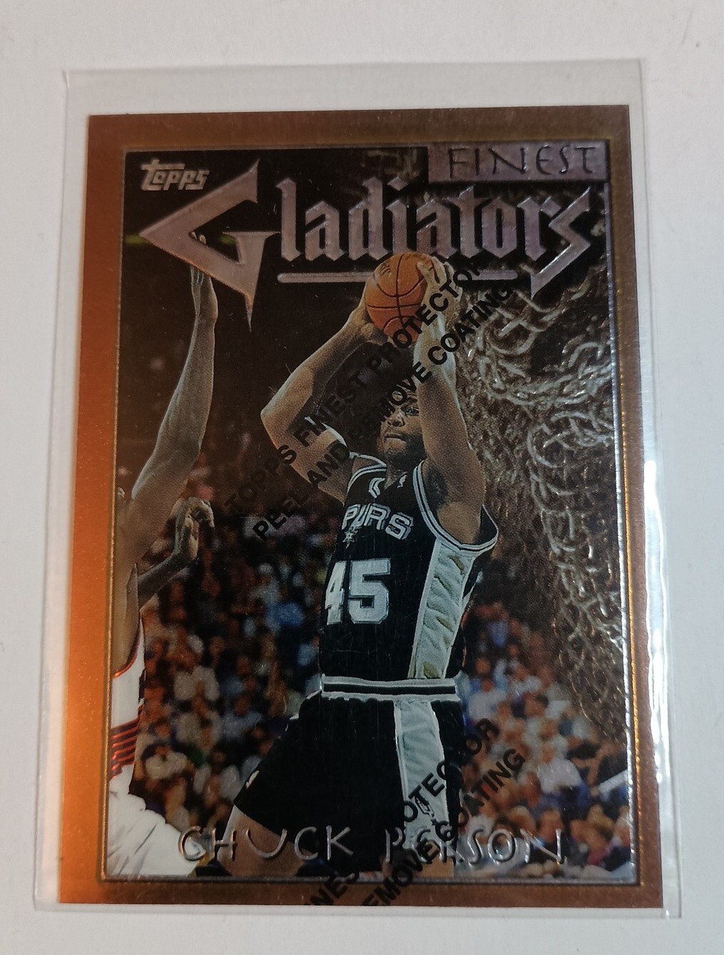 1996 Topps Finest Chuck Person Card #12 San Antonio Spurs | eBay