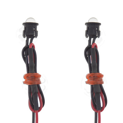 2x 5mm LED Diode Mounting Shroud Amber Motorcycle Turn Signal Accent ...