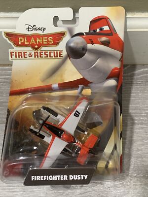 Disney Planes Fire & Rescue Firefighter Dusty Mattel NIP Die-Cast Metal ...