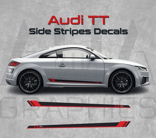 Audi TT RS Side Stripes Decals Audi TT Side Graphics Decals Audi Sport ...