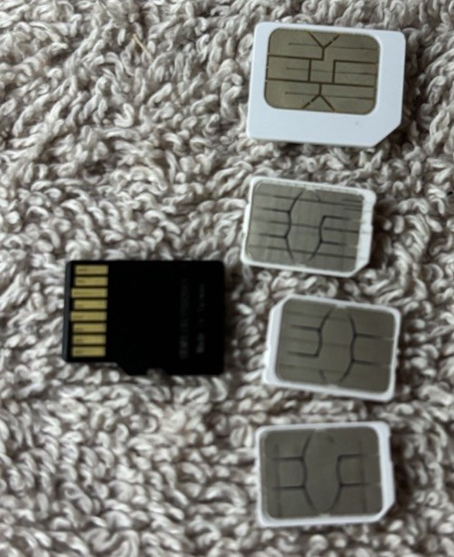 512MB Micro SD HC Memory Card & 4 SIM Cards | eBay