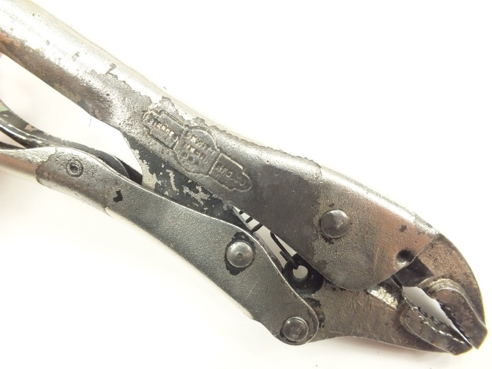 VISE GRIP TOOLS 5" CURVED JAW LOCKING PLIERS MADE IN USA - 5WR - VICE ...