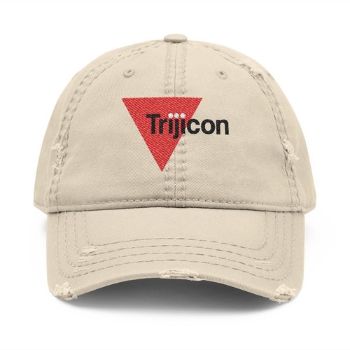 Trijicon Logo Symbol Distressed Dad Hat Embroidered | eBay
