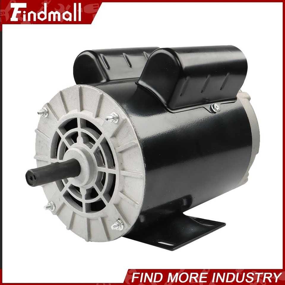 Findmall 3.7 HP 3450RPM Electric Motor Compressor Duty 56 Frame 1 Phase ...