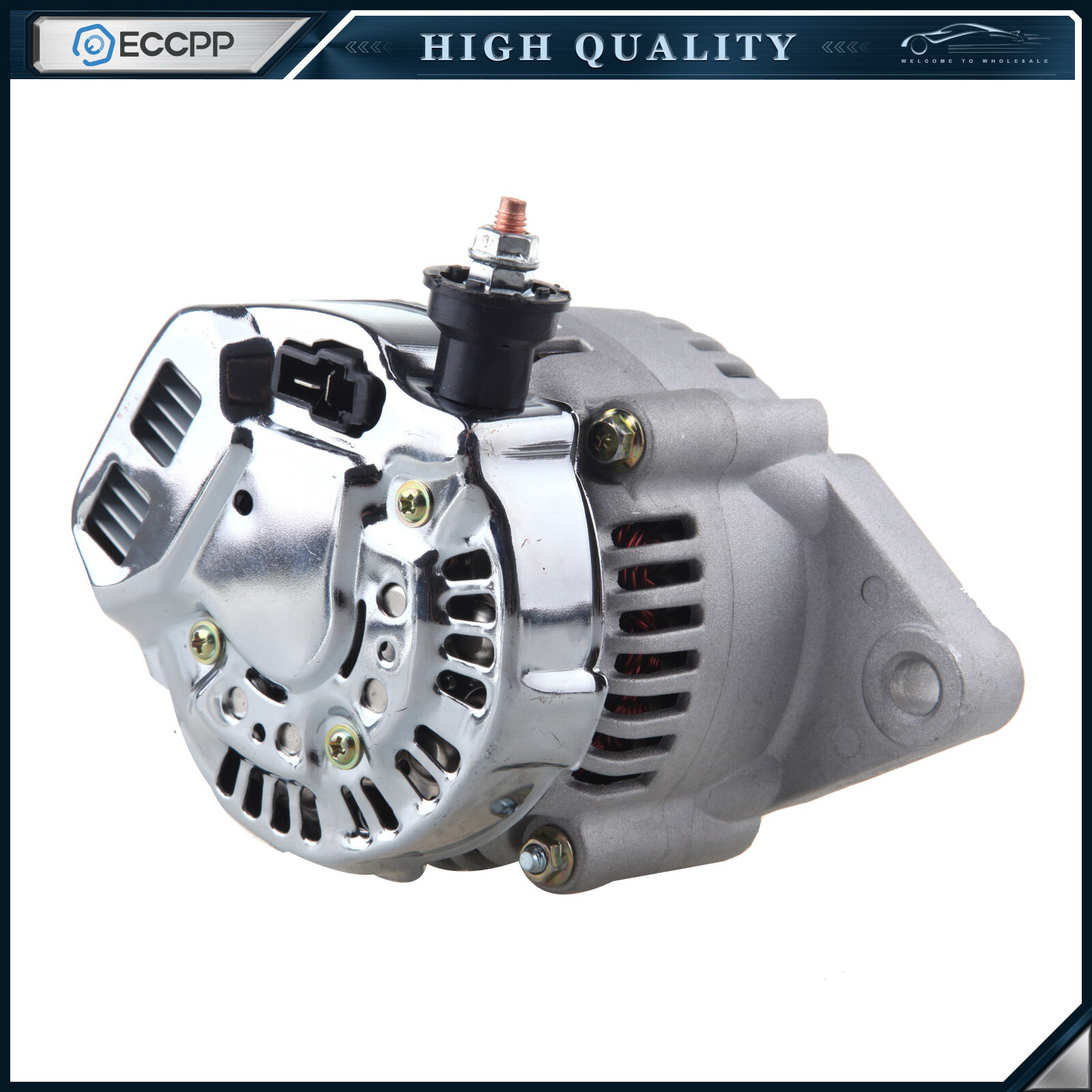 New Alternator for Chevy Mini Denso Street Rod Race 1-Wire 400-52062 ...