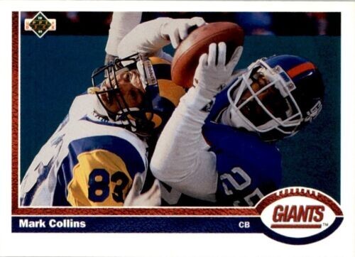 1991 Upper Deck Football #320 Mark Collins New York Giants | eBay