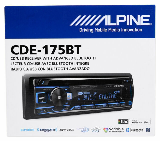Alpine CDE-175BT In-Dash Bluetooth CD Receiver for sale online | eBay