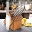 Rada Cutlery 8-Piece Essential Oak Block Set | Silver 82449003248 | eBay