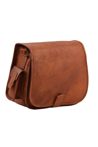 Leather Camera Messenger Bag DSLR SLR Padded Case Satchel Handbag ...