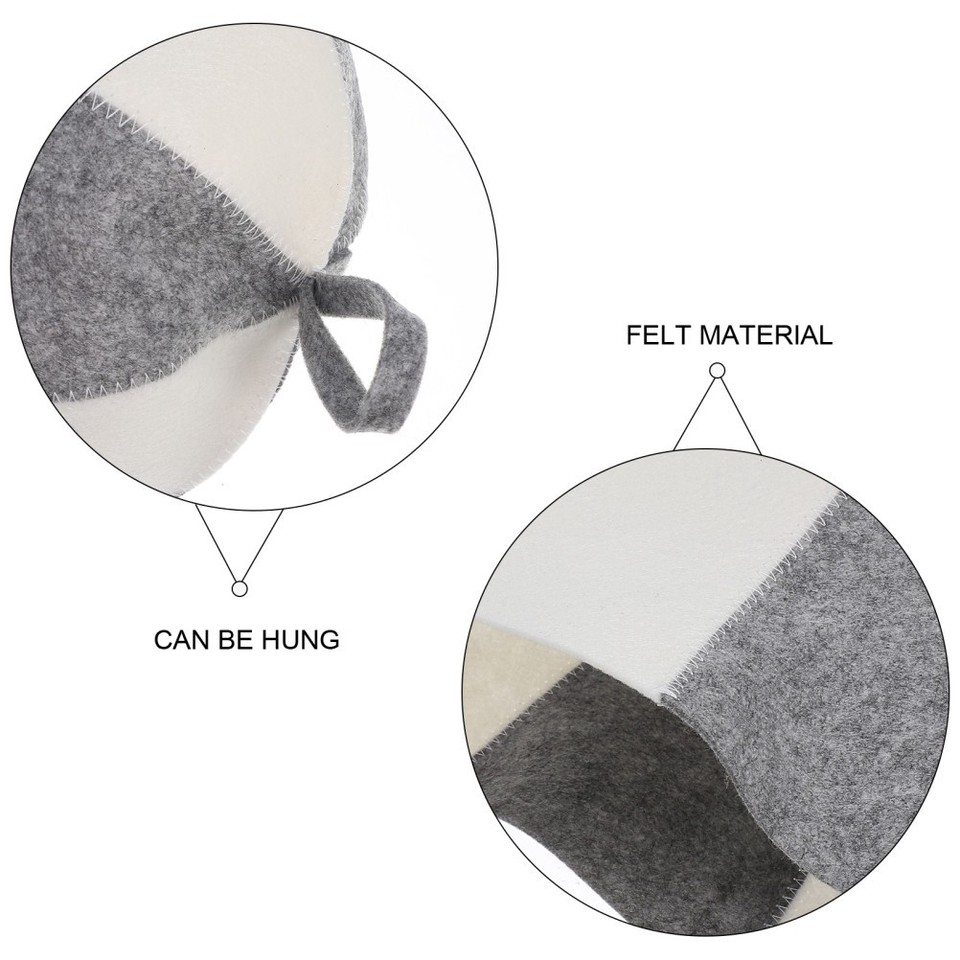 2 Pcs Russian Spa Hat House Bath Hats Shower Sauna Caps Insulated for ...