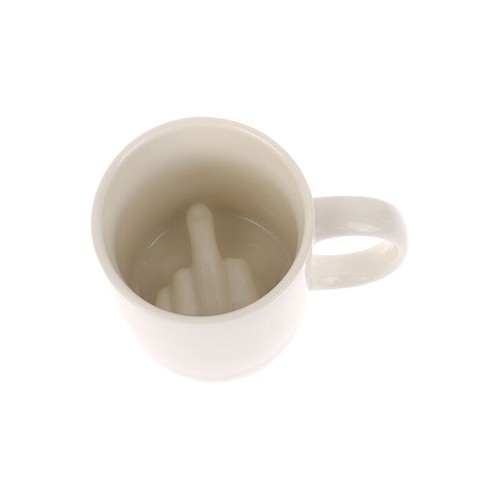 300ml Creative Design Middle Finger Mug Novelty Style Mixing Coffee ...