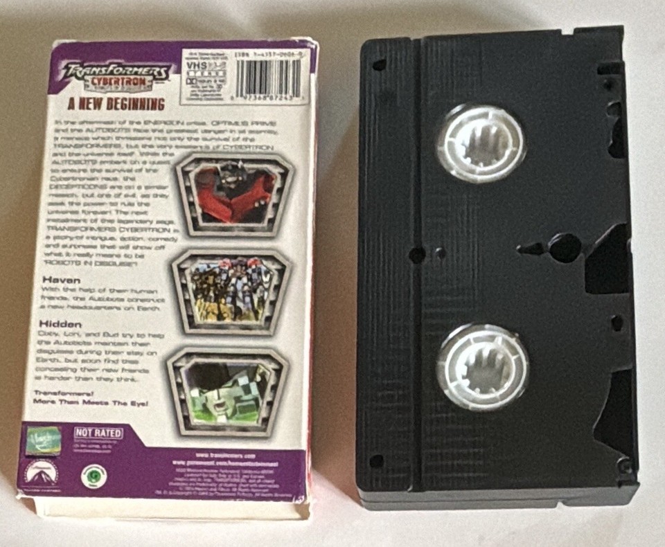 Transformers Cybertron Robots Paramount Hasbro 2004 VHS/VCR Tape; New ...