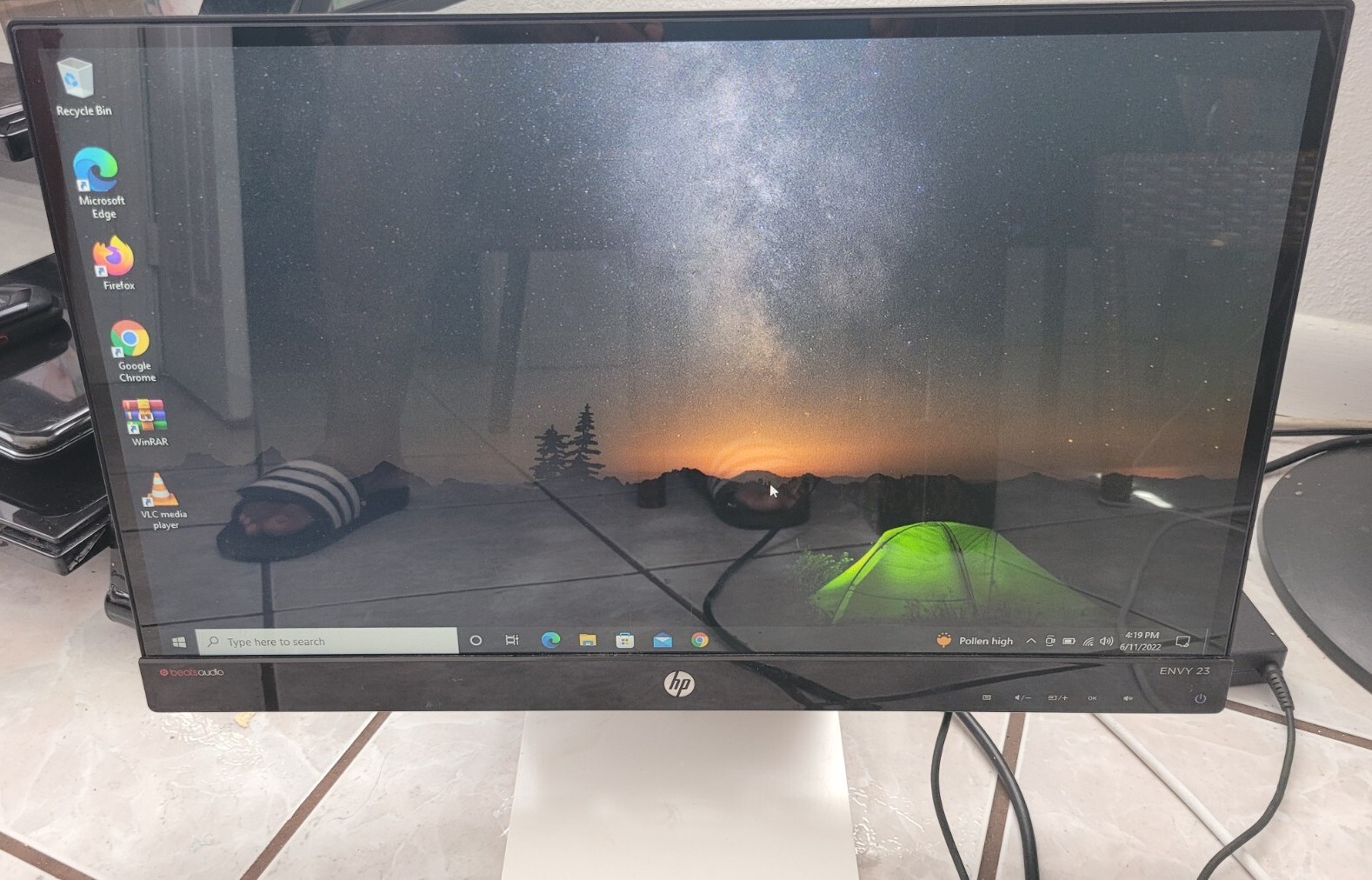 HP ENVY23 monitor 23" Beats Audio Come HDMI and VGA Cable | eBay