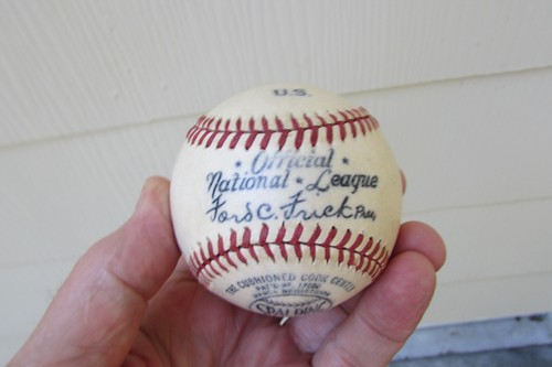 VINTAGE FORD C. FRICK 1934-1951 PRES. NATIONAL LEAGUE OFFICAL SPALDING ...