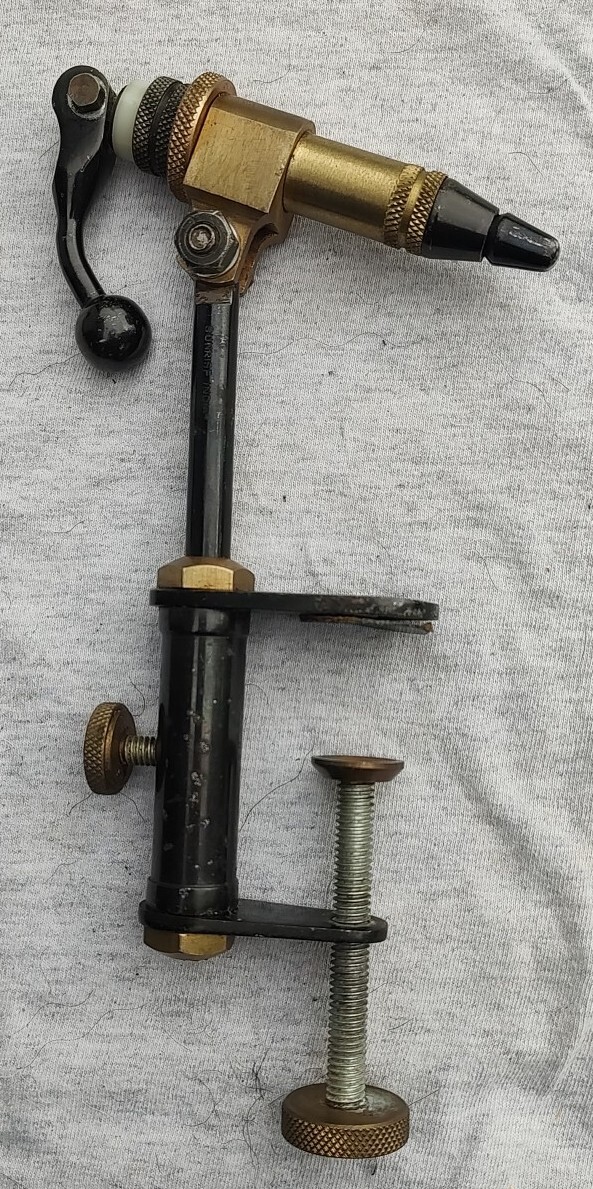 Vintage Vise FLY TYING VISE - Cast Iron W/Brass Adjustments Sunrise ...