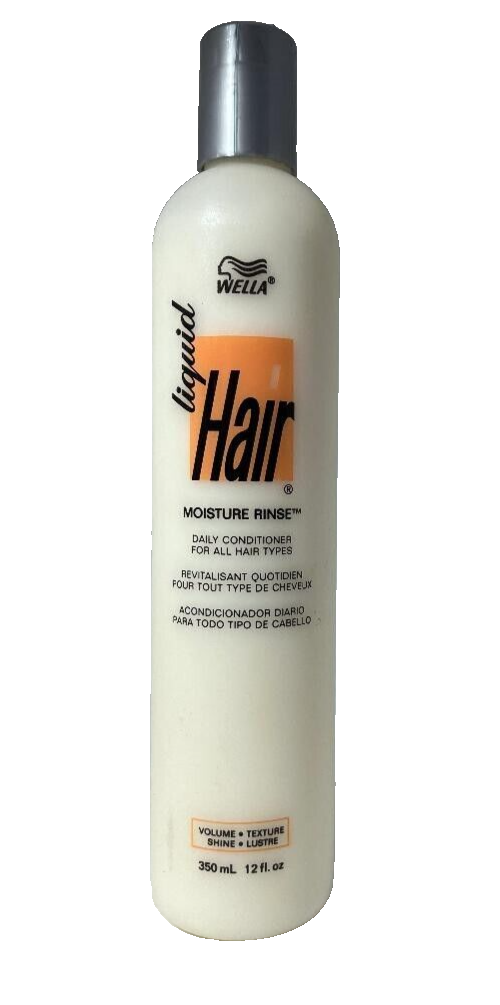 Wella Liquid Hair Moisture Rinse Daily Conditioner All Hair Types 12 oz ...