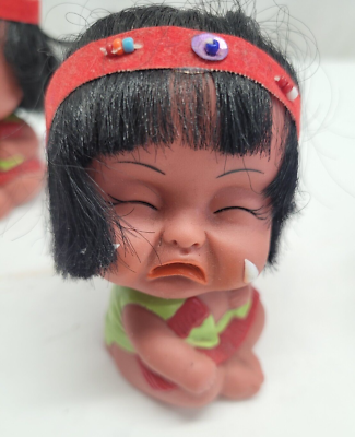 Native American Crying Baby Moody Cuties Crying Baby Indian Rubber