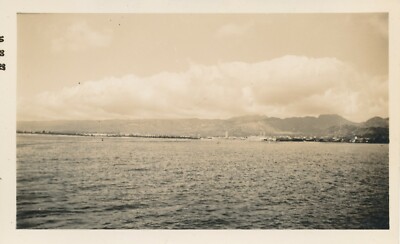 Oct 9 1937 Matson Line SS Malolo leaving Honolulu Harbor Hawaii Photo ...