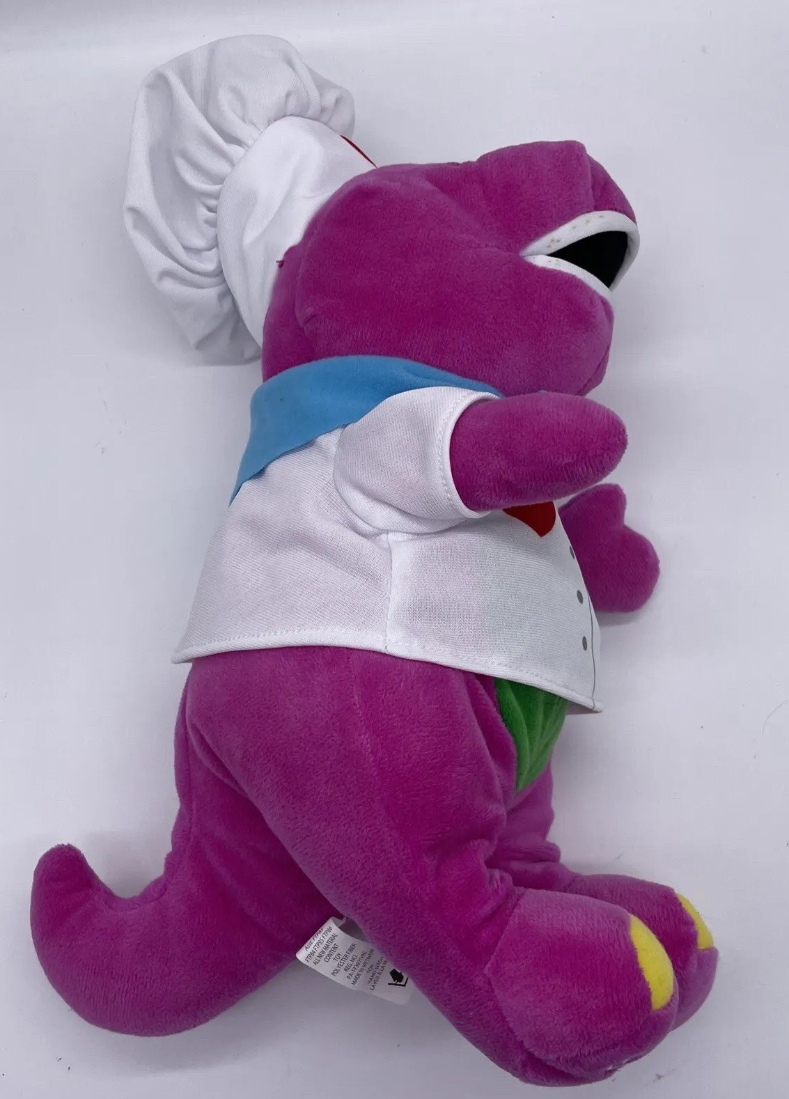 Fisher Price Barney The Dinosaur Plush 12" Chef Coat & Hat Cooking 2017 ...