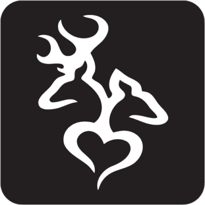 Deer Head Heart Logo