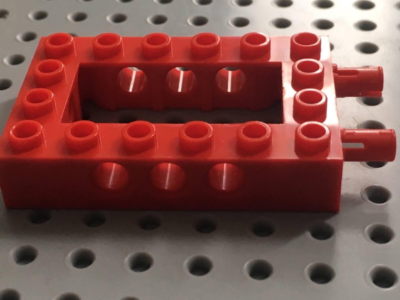 LEGO 4x6 TECHNIC BRICK WITH OPEN CENTRE IN RED PACK OF 1 / PN 40344 / ...
