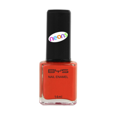 BYS Neons Neon Fire Nail Polish Chip Resistant Quick Drying Enamel ...