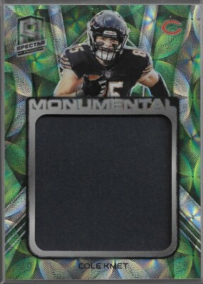 2020 Spectra Cole Kmet Neon Green Scope Prizm Monumental Patch /35 ...