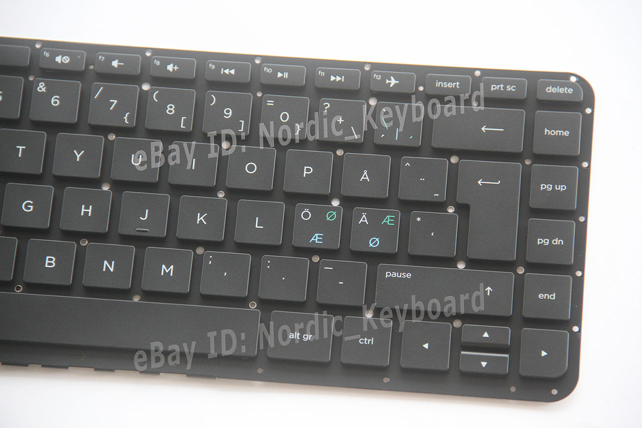 For HP Stream 14-z000 14-z010NR 14-Z050 Keyboard Swedish Nordic Norsk ...