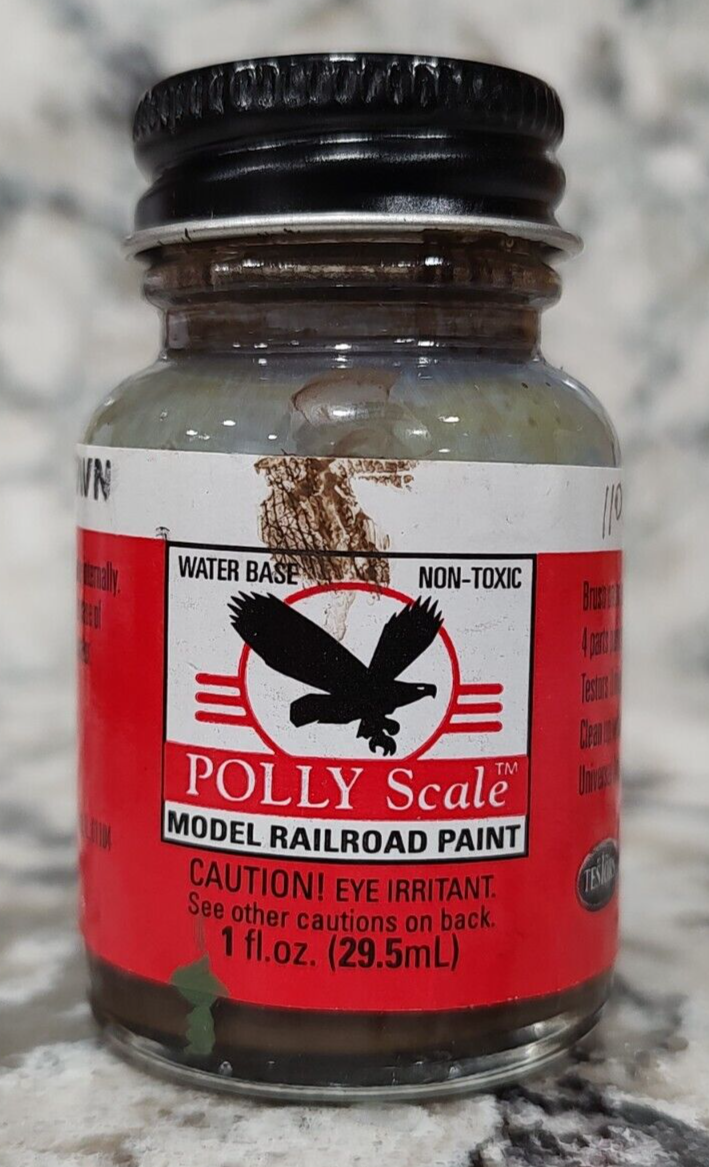 FLOQUIL POLLY S SCALE RAILROAD MODEL PAINT 1oz 1 oz - ROOF BROWN | eBay