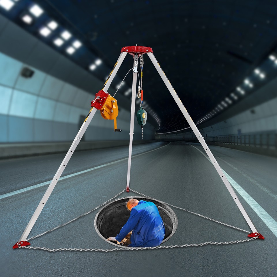 Confined Space Tripod Kit Rescue Tripod Rescue Tripod With Fall ...