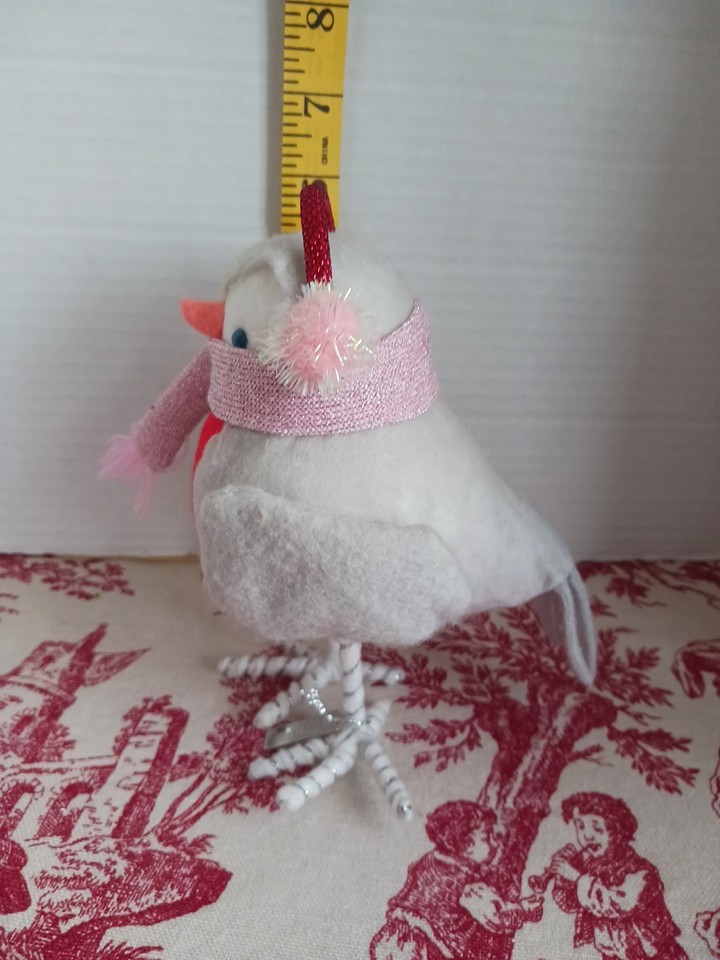 Target Bird Pink Scarf Workshop Feathered Friends Christmas Bird New | eBay