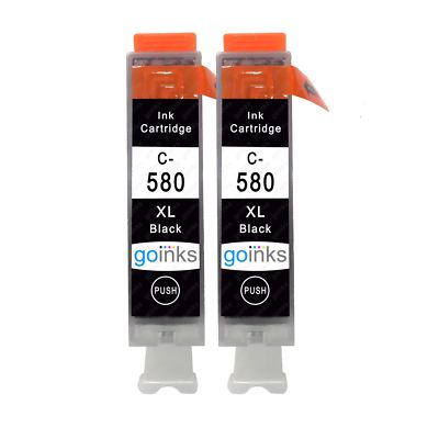 2 Black (PGI) Ink Cartridges for Canon PIXMA TS6151 TS8100 TS8252 ...