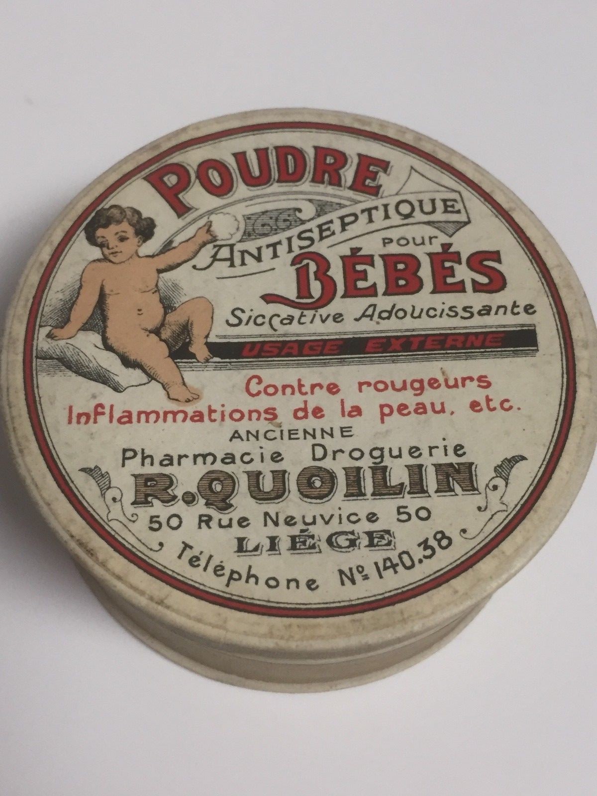 French Baby Powder Box ~ Antiseptique Poudre pour Bebes- Liege, Belgium ...