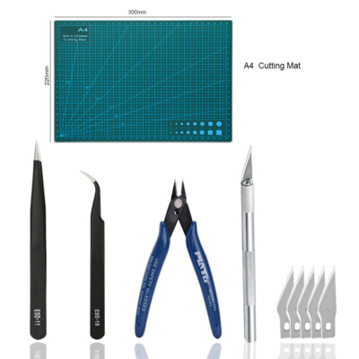 DIY Hobby Tools Kit Gundam Model Building Tools Craft Set A4 Cutting ...