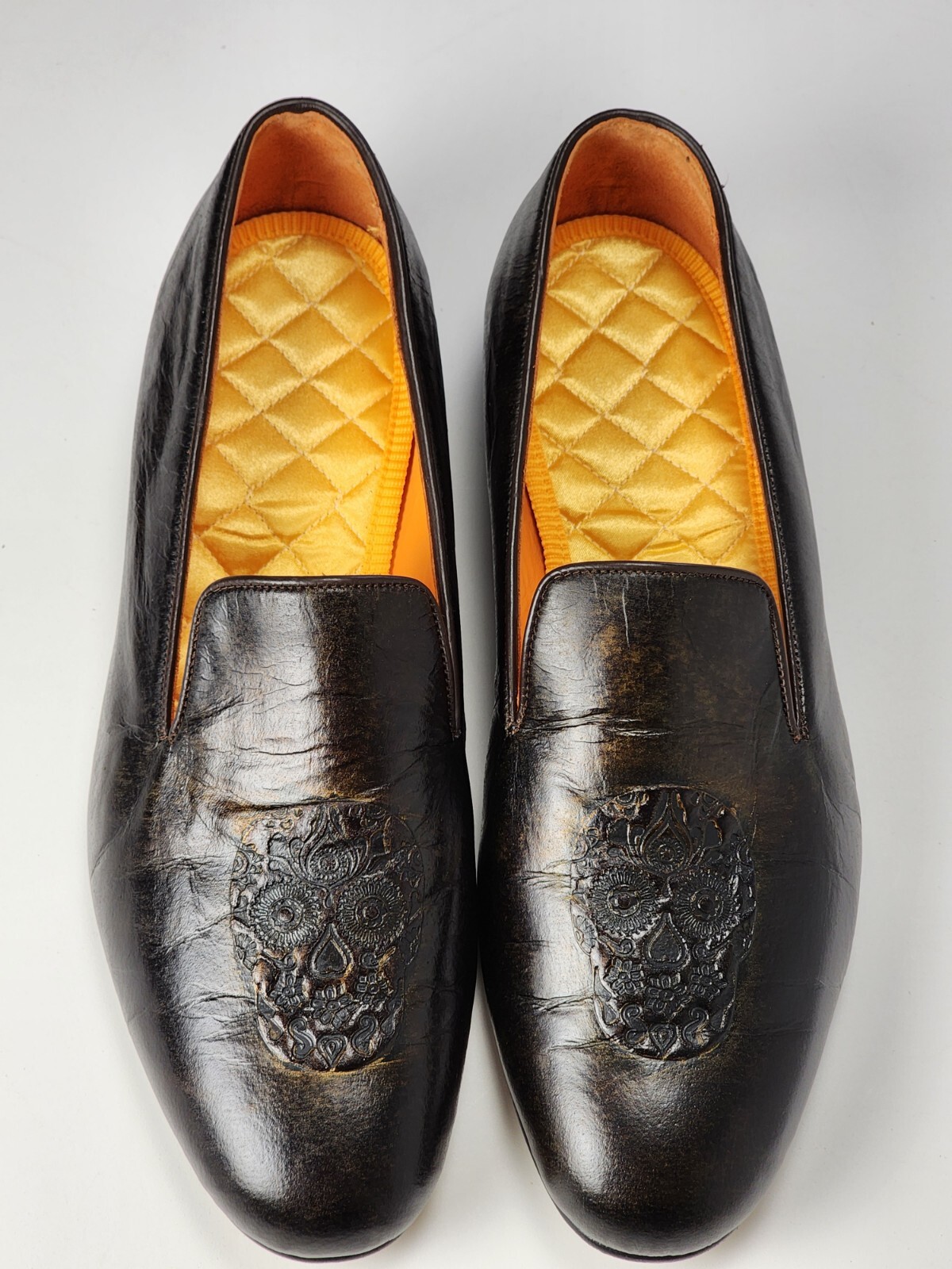 Preppies On Acid Shoes Mens Sz 11 US 10 UK Edgy Rocker Embossed Skull ...
