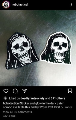 Hobo Tactical 2020 Patch Glow In The Dark + Sticker | eBay