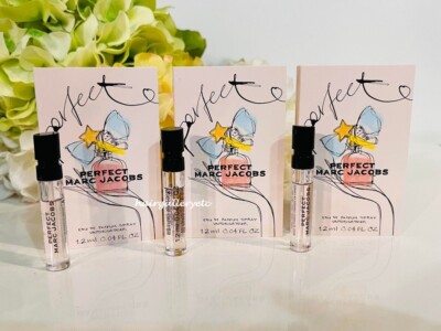 3 Marc Jacobs Perfect Sample Perfume Vials 1.2 ml New & Fresh ORIGINAL ...