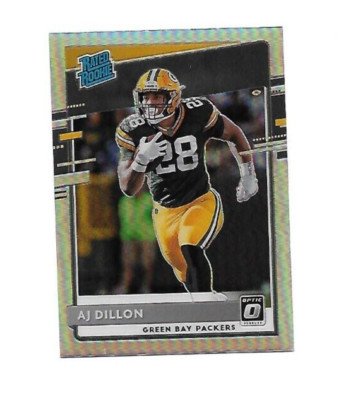 2020 Optic AJ Dillon Rated Rookie Card Silver Holo Prizm #174 RC | eBay