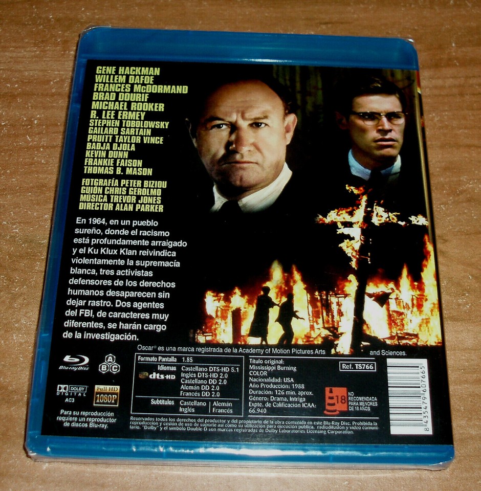 MISSISSIPPI BURNING (ARDE MISSISSIPPI) BLU-RAY NUOVO SIGILLATO A-B-C | eBay