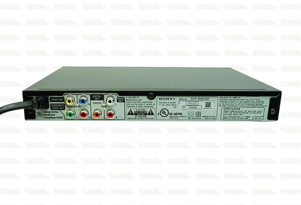 Sony Dvd Player Back