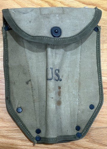 Original WW2 USGI M43 Folding Shovel Cover dated 1944 | eBay
