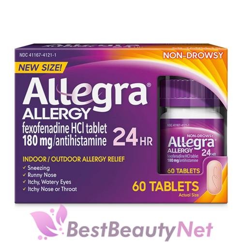Allegra Allergy 24 HR Indoor Outdoor Allergies 60 Tablets | eBay