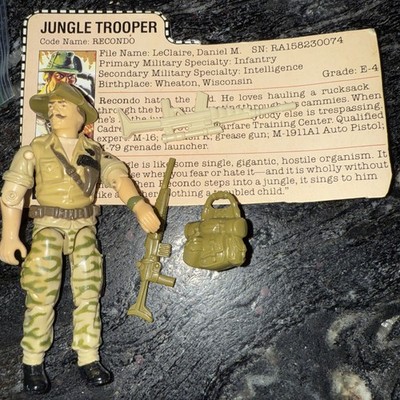GI JOE RECONDO 1984 Cut File Card Complete Nice | eBay