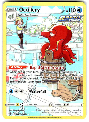 Pokemon SWSH09: Brilliant Stars Trainer Gall Card TG03/TG30 Octillery ...